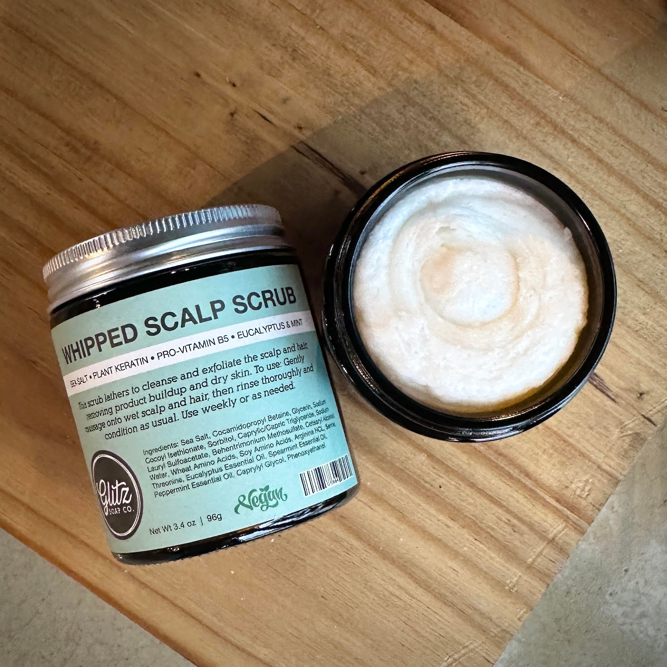 Whipped Scalp Scrub | Glitz Soap Co - Vegan, Handmade, Eco-Friendly